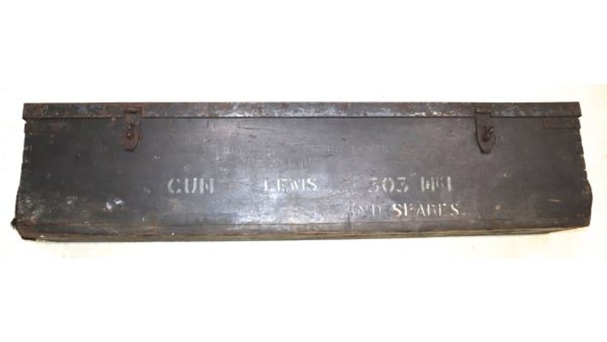 WW1 British Vickers Machine Gun In Transit Box – SN 812 – UK DEAC – MJL ...