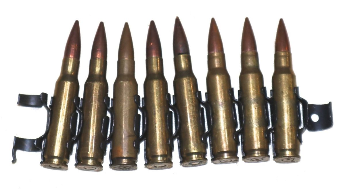 7.62mm Belt With Inert Rounds – MJL Militaria