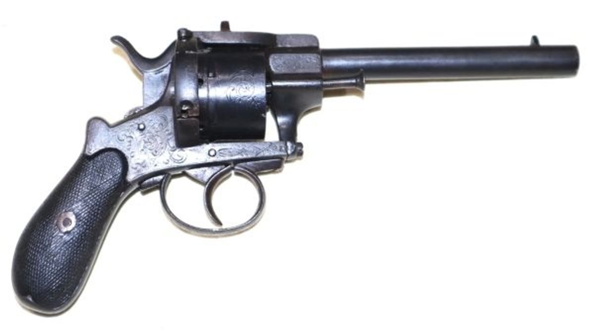 A Large Frame Belgian Lefaucheux Pinfire Revolver – MJL Militaria