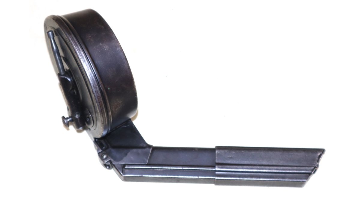 Rare WW1 German First Pattern Luger Snail Drum Magazine With Dust Cover ...